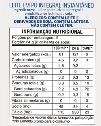 Leite em pó